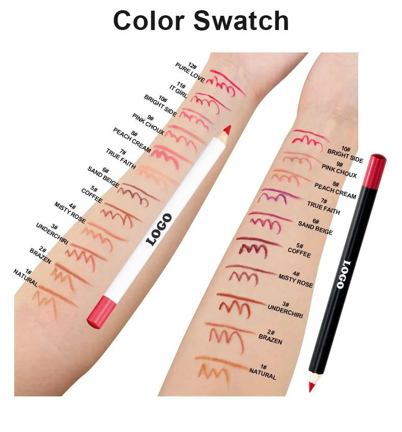 Private Label Lip Liner OEM: Oblate Design, Waterproof & Vegan Matte ...